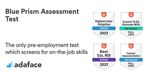 Blue Prism Assessment Test Candidate Screening Assessment Adaface