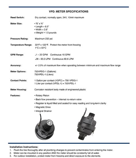 Vpd Vertical Industrial Meter Series