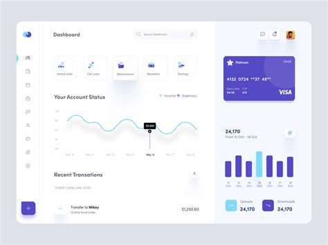 Finance Dashboard Ui Project Figma Freebie Finance Dashboard Ui