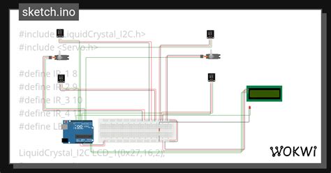 Smart Car Parking Wokwi Esp32 Stm32 Arduino Simulator