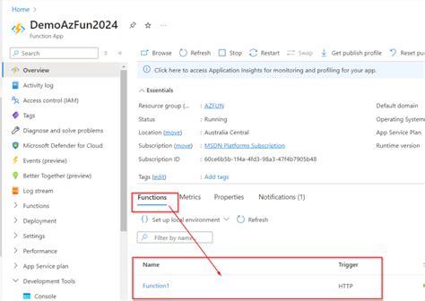 Solved Azure Function Is Not Showing In The List In Azure Function App In Portal After