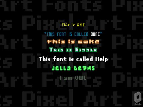 Pixel Art Fonts For Unity