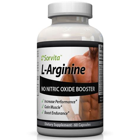 L Arginine No2 Nitric Oxide Supplement Sorvita Sorvita Nutra