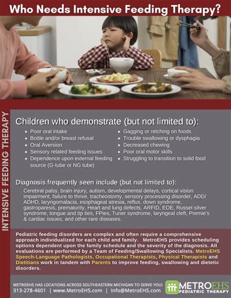 Pediatric Feeding Therapy G Tube And Intensive Feeding Therapy