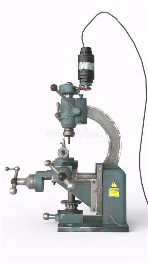 Advanced Machine With White Background Stock Illustration Illustration Of Equipment Machine