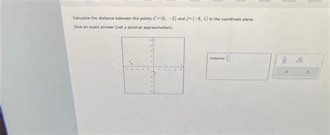 Solved Calculate The Distance Between The Points C Chegg