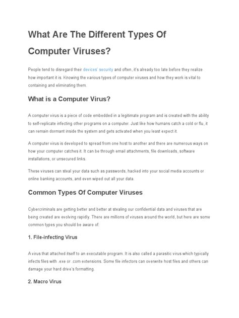 computer viruses pdf computer virus malware