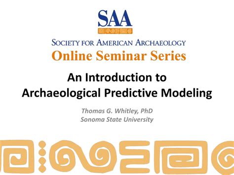 pdf an introduction to archaeological predictive modeling saa webinar