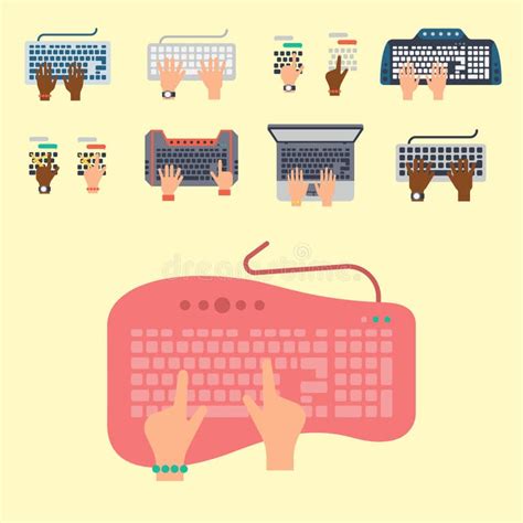 Users Hands On Keyboard And Mouse Of Computer Technology Internet Work