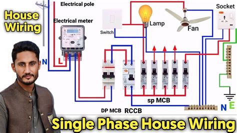 How To Single Phase House Wiring Diagrm Single Phase Db Wiring Ksa