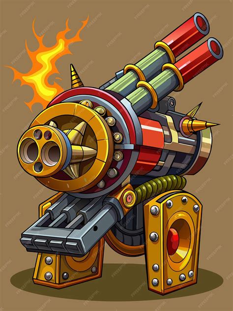 Premium Vector Gatling Vector Graphics Illustration Eps Source File Format Lossless Scaling