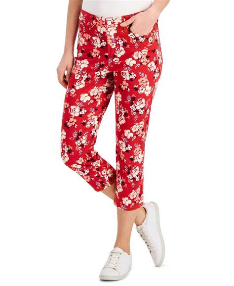 Charter Club Womens Bristol Tummy Control Capri Jeans Shein Usa
