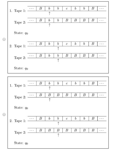 Solved The Given Stay Option 2 Tape Turing Machine Accepts Chegg Com