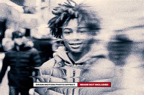 Premium Psd Grain Motion Photo Effect