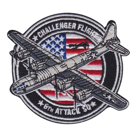 6 Atks Challenger Flight Patch 6th Attack Squadron Patches
