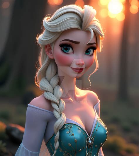 Princess Elsa 3d Model 240125 002 By Thordigiart On Deviantart