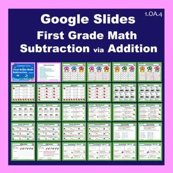 First Grade Math Subtraction OA In Google Slides PDF PPT By Qiang Ma