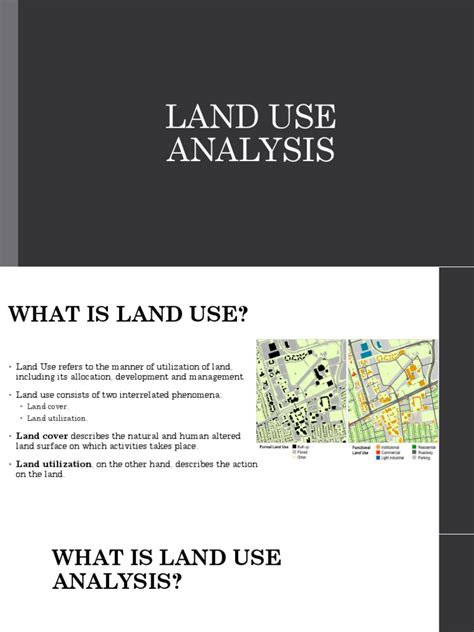 Land Use Analysis Geographic Information System Data Analysis