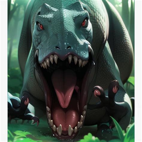 The Indominus Rex In Anime Jurassic World By Therealdizzlejames On