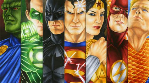 Wonder Woman Dc Comics Green Lantern Superman Flash Batman Justice League Martian