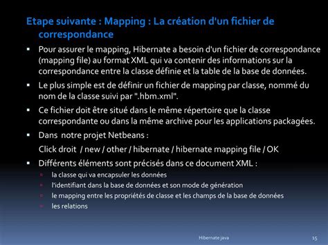 ppt hibernate framework de mapping objet relationnel powerpoint