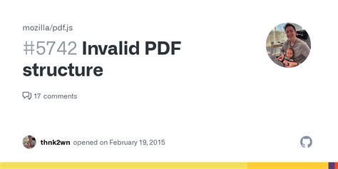 Invalid PDF Structure Issue 5742 Mozilla Pdf Js GitHub
