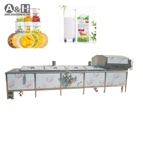 Continuous Bottle Can Cup Pasteurization Machine Tomato Paste Bag
