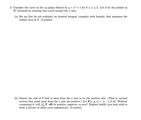 Solved 3 Consider The Curve In The Ry Plane Defined By Y