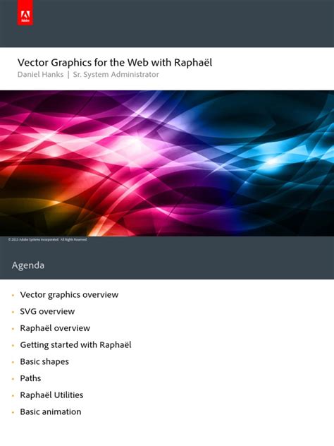 Vector Graphics For The Web With Raphaël Daniel Hanks Sr System