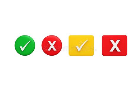 Yes Or No Choice Voting Decision Accept Or Reject Stock Illustration Illustration Of Tick