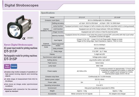 Ichiban Precision Sdn Bhd Shimpo Shimpo Digital Stroboscope Xenon Digital Stroboscopes