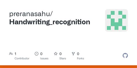 Github Preranasahuhandwritingrecognition