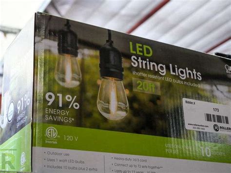 New Feit Electric Led String Lights 20 Roller Auctions