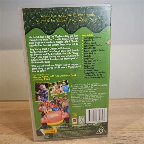The Wiggles Wiggly Safari Vhs Video Tape With Steve Irwin 1000