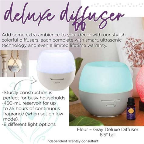 Fleur Gray Diffuser Scentsy Diffuser For Home