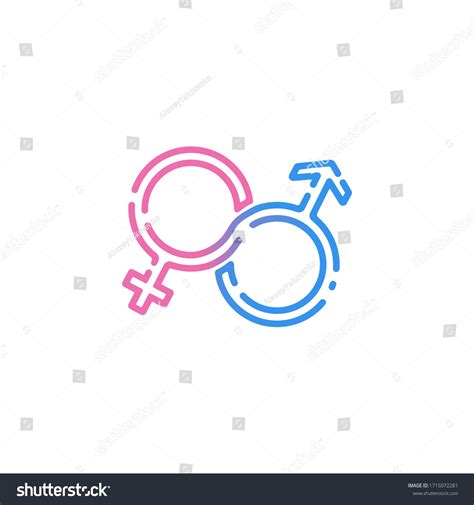 Male Female Gender Sex Symbol Symbols Stock Vector Royalty Free
