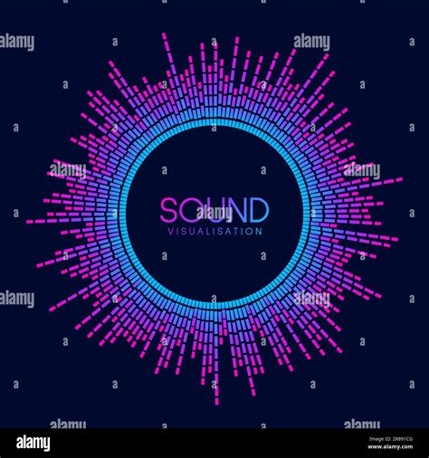 Circle Sound Wave Visualisation Pixelated Music Player Equalizer