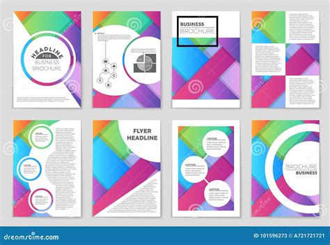 Abstract Vector Layout Background Set For Art Template Design List Front Page Mockup