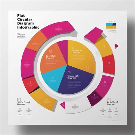 Flat Circular Diagram Infographic Premium Ai Generated Image
