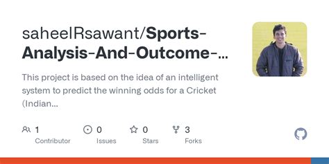 Github Saheelrsawant Sports Analysis And Outcome Prediction System This Project Is Based On