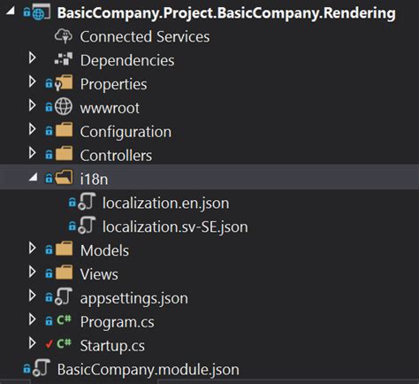 use i18n for localization and graphql to keep json files up to date in