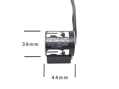 R1 Wurks 040015 60 Grams Mega Esc Cap 2 4s Smokem