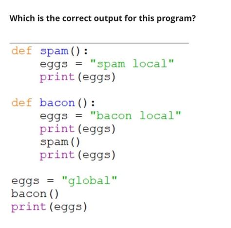 Solved Which Is The Correct Output For This Program Chegg