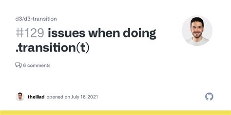 issues when doing transition t · issue 129 · d3 d3 transition · github