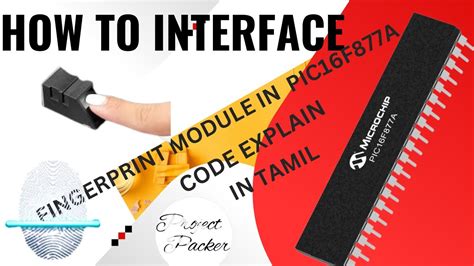28 how to interface finger print module in pic16f877a youtube