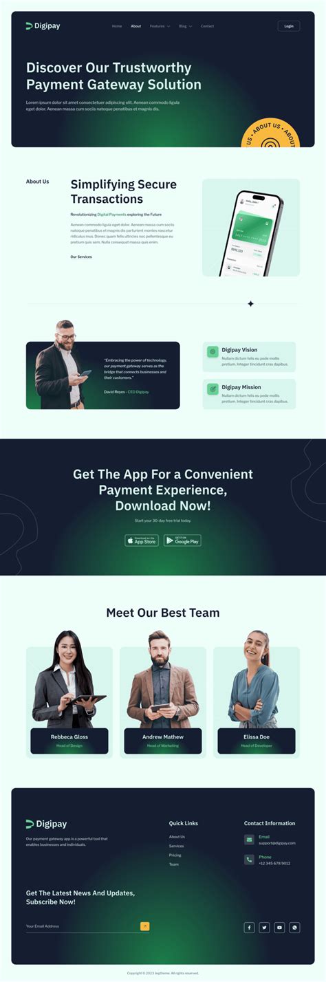 Digipay Online Payment Gateway And Fintech Elementor Template Kit Wp
