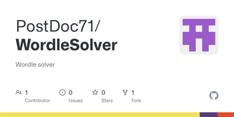 GitHub PostDoc WordleSolver Wordle Solver