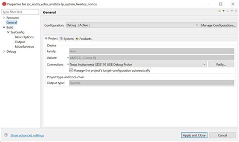 am2634 q1 sdk8 05 multicores project syscfg question arm based