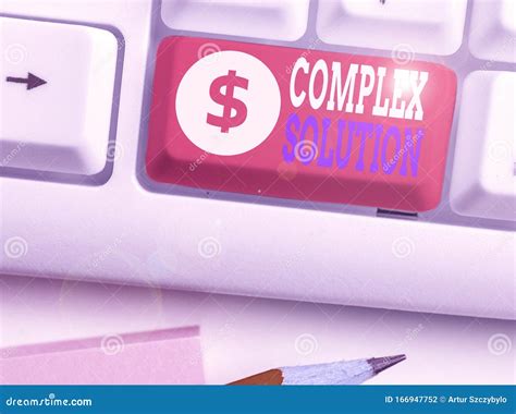 Handwriting Text Writing Complex Solution Concept Meaning Significant