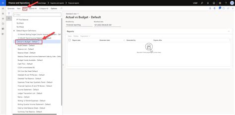 How To Create An Actual Vs Budget Report In Dynamics 365 Finance And
